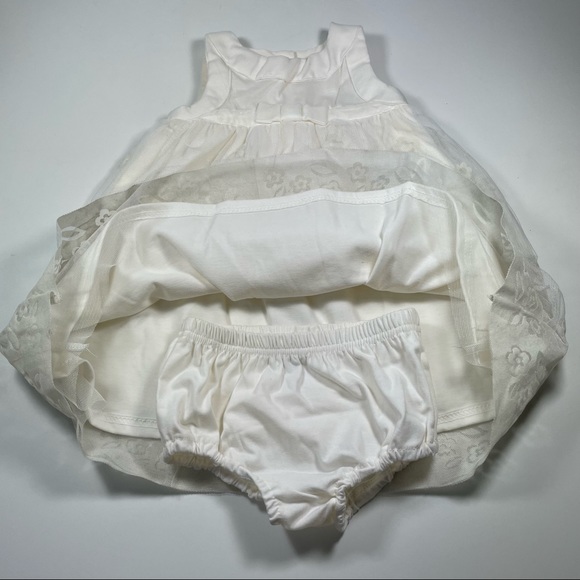 Nannette | Dresses | Nwot Nannette Ivory Tulle With Floral Velvet ...